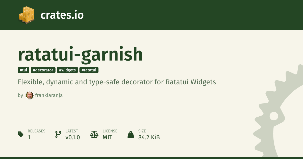 crates.io: Rust Package Registry